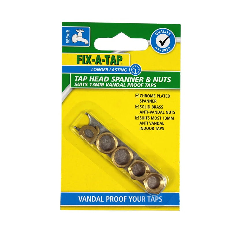 Fix-A-Tap Anti-Vandal Indoor Tap Spanner & Nuts – DIY Evolution