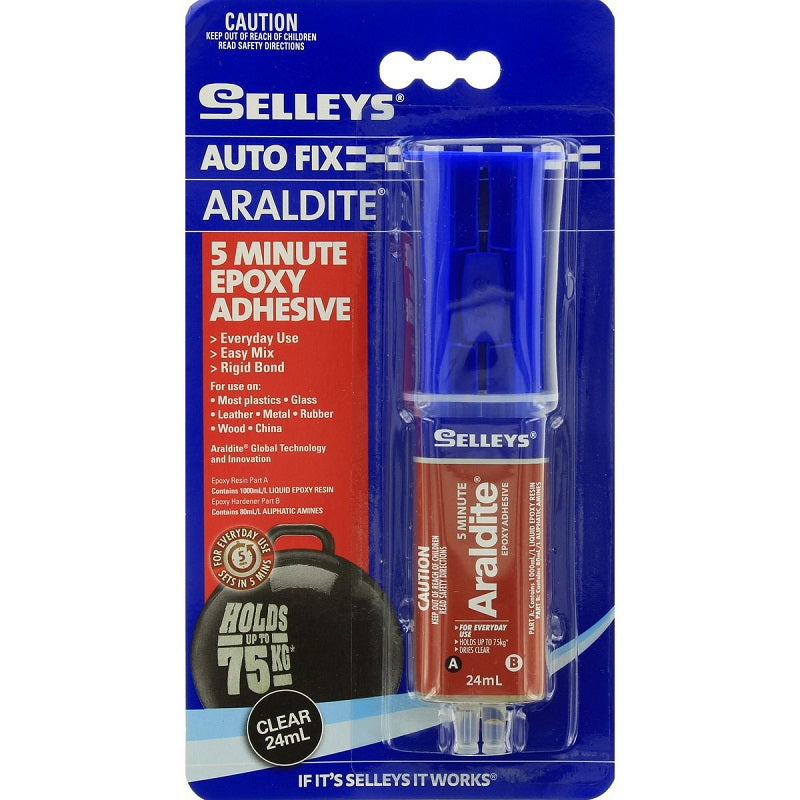 Selleys Autofix Araldite 5 Minute Clear 24ml – DIY Evolution