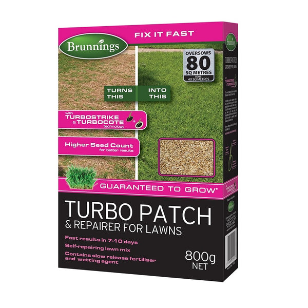 Brunnings Turbo Patch Repairer For Lawns 800g – DIY Evolution
