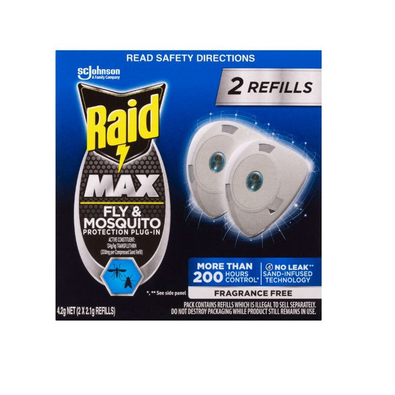 Raid Max Fly & Mosquito Protection Plug-in Refills – DIY Evolution