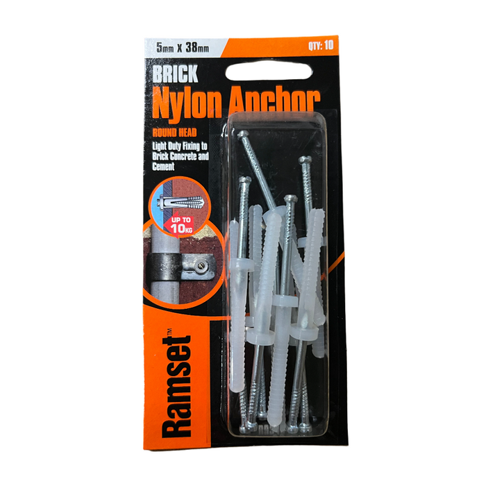 Ramset Brick Nylon Anchor Round Head – DIY Evolution