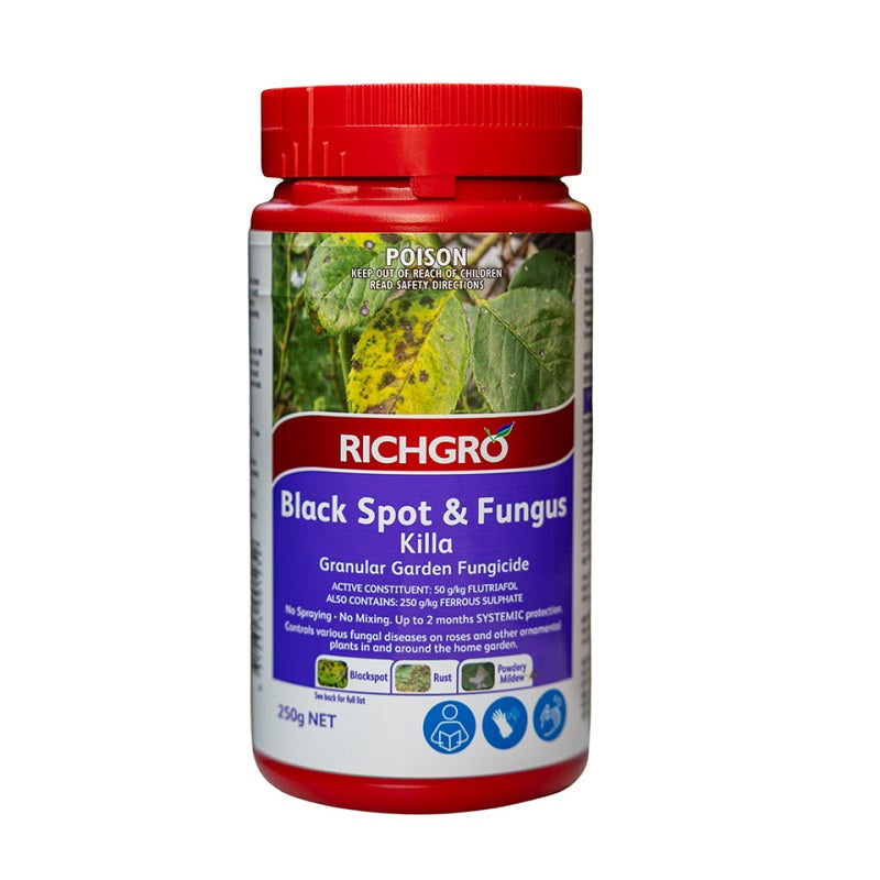 Richgro Black Spot & Fungus Killa Granular Garden Fungicide - 250g ...