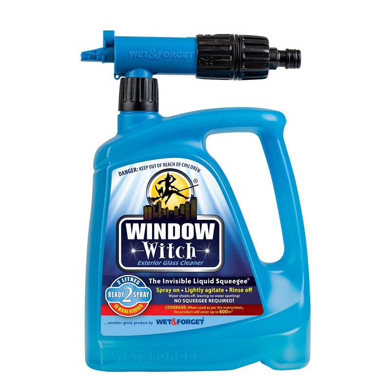 Wet & Forget Window Witch 2L - Exterior Glass & Window Cleaner – DIY Evolution